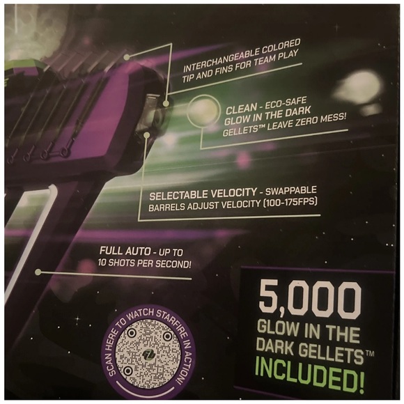 Gel Blaster | Toys | Gel Blaster Starfire Glow In The Dark Gellet ...